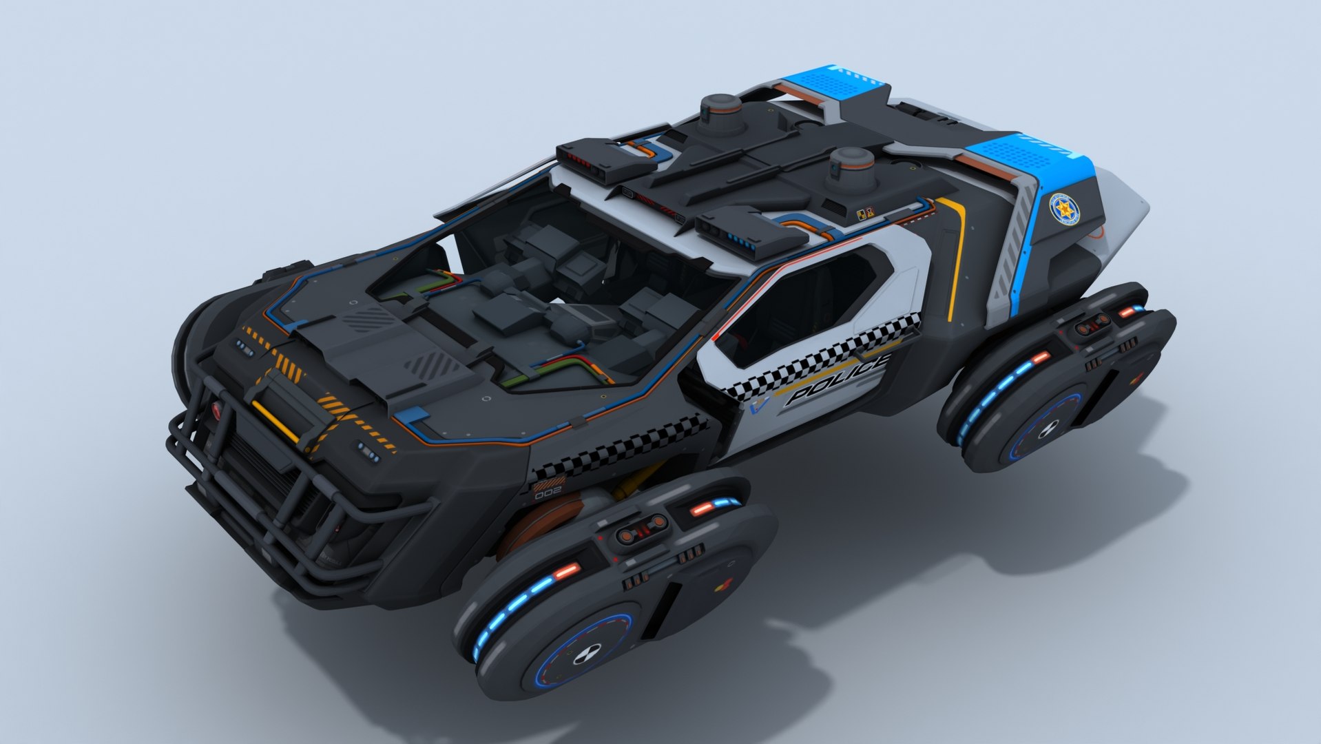 3D Cyberpunk Vehicle Model - TurboSquid 2308017