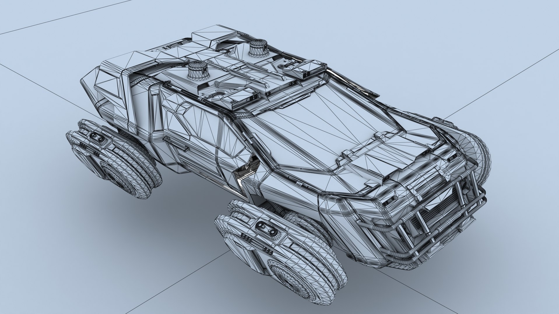 3D Cyberpunk Vehicle Model - TurboSquid 2308017