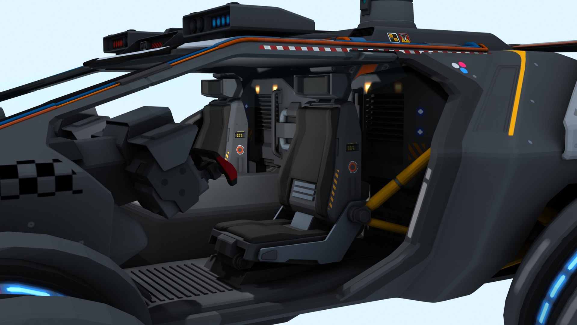 3D Cyberpunk Vehicle Model - TurboSquid 2308017