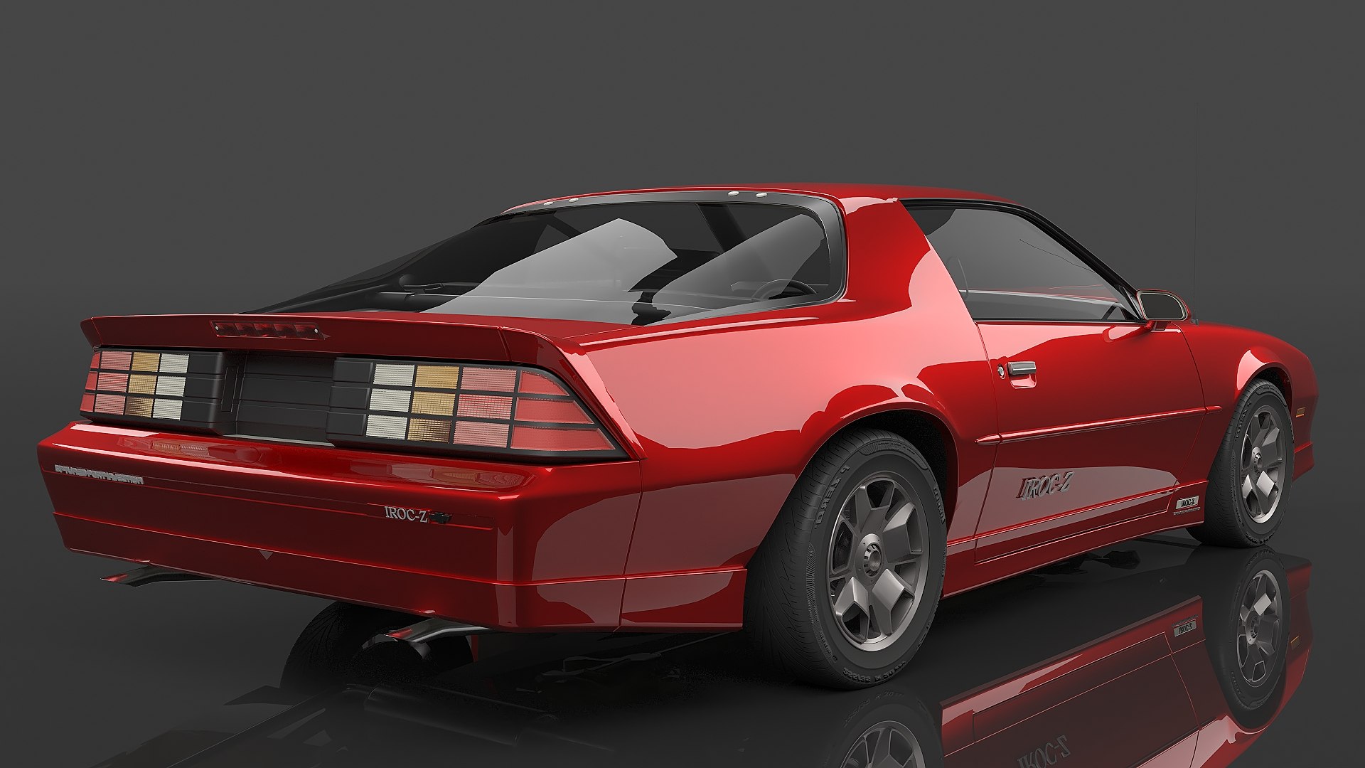 3D 1990 Chevrolet Camaro IROC-Z - TurboSquid 1956232