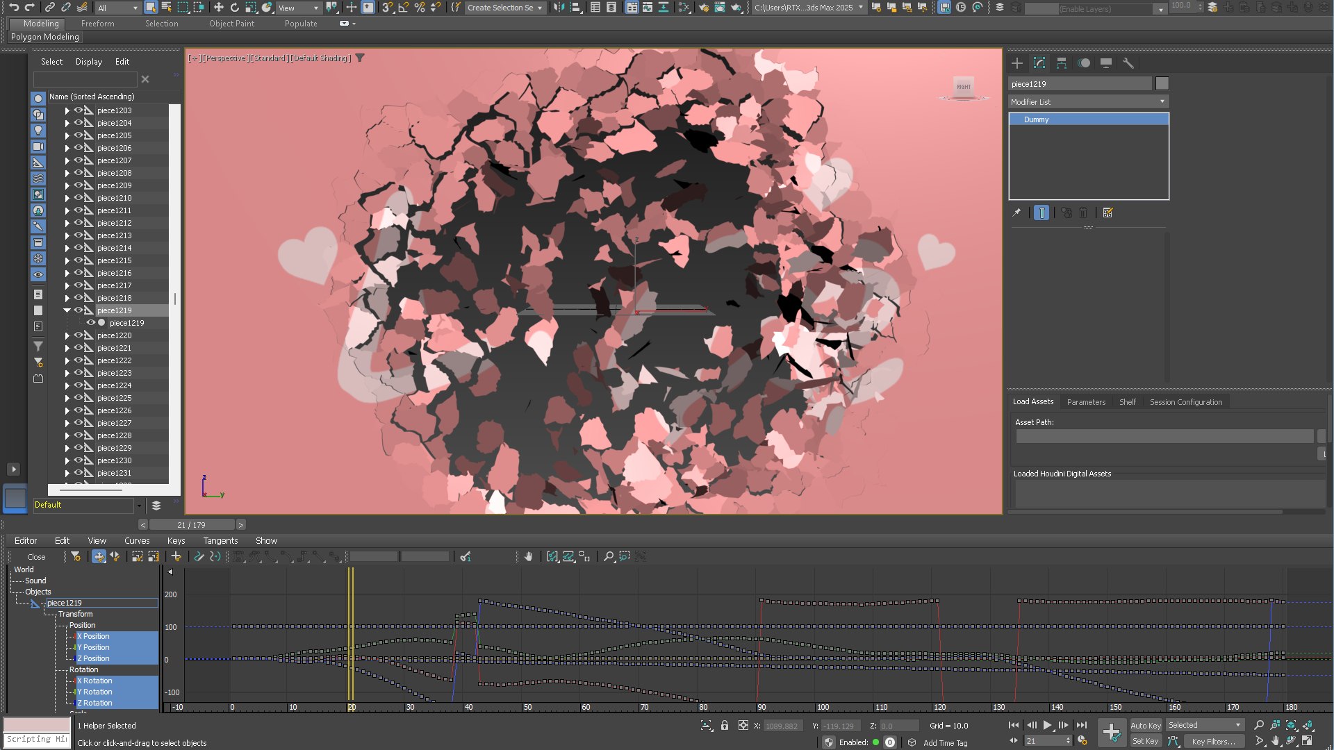 Peeling Transition Animation 1 3D - TurboSquid 2322626