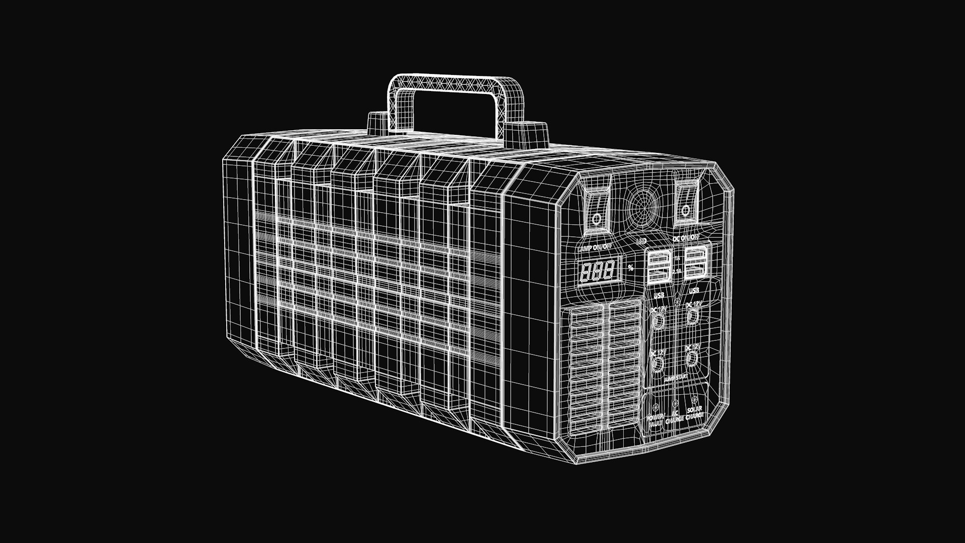 Portable Power Station 3D Model - TurboSquid 1986828