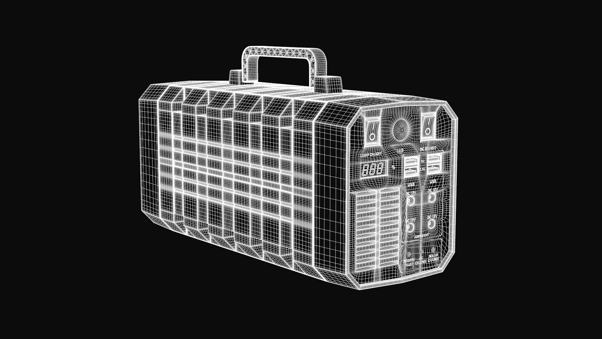 Portable Power Station 3D Model - TurboSquid 1986828