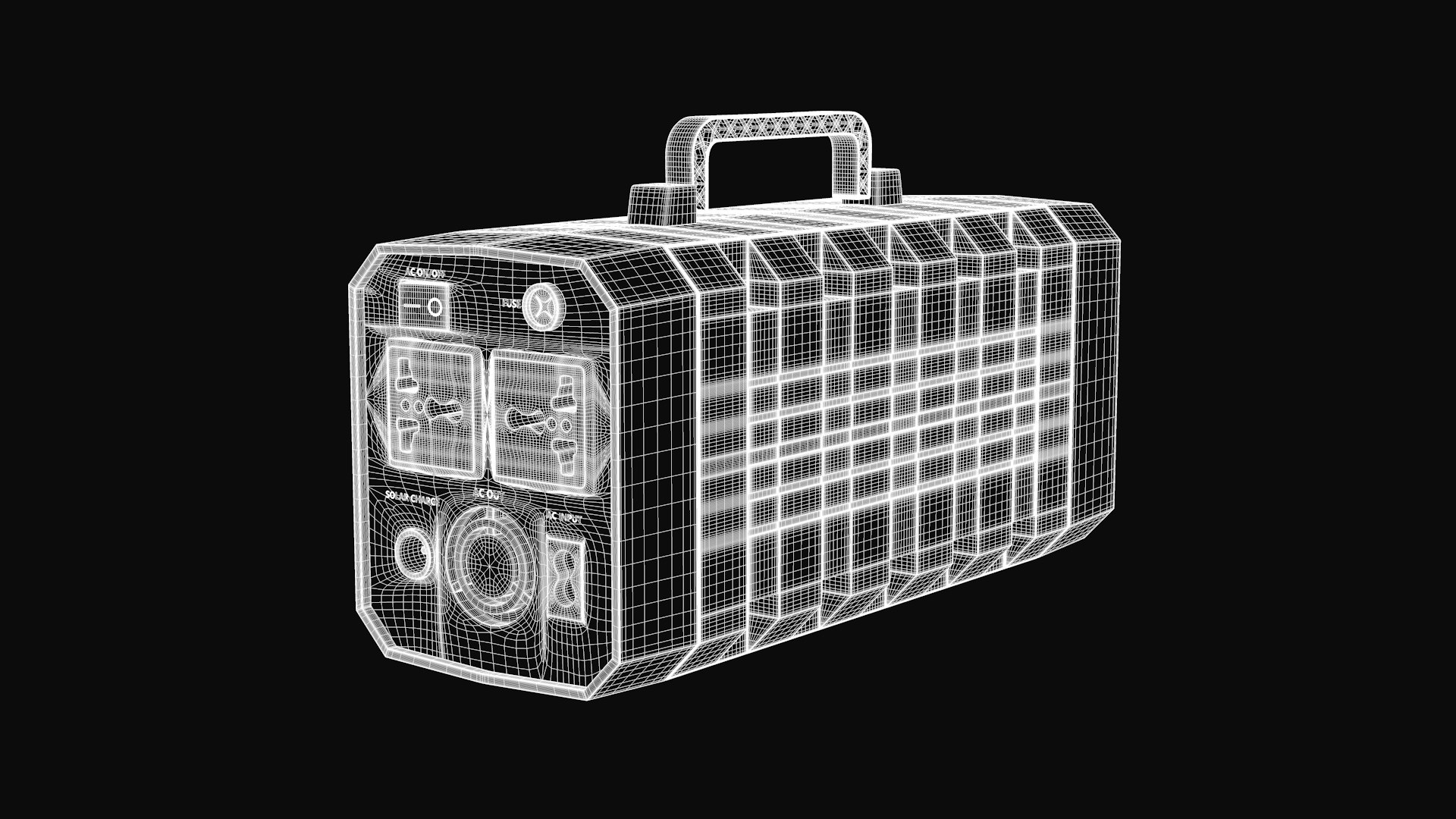 Portable Power Station 3D Model - TurboSquid 1986828