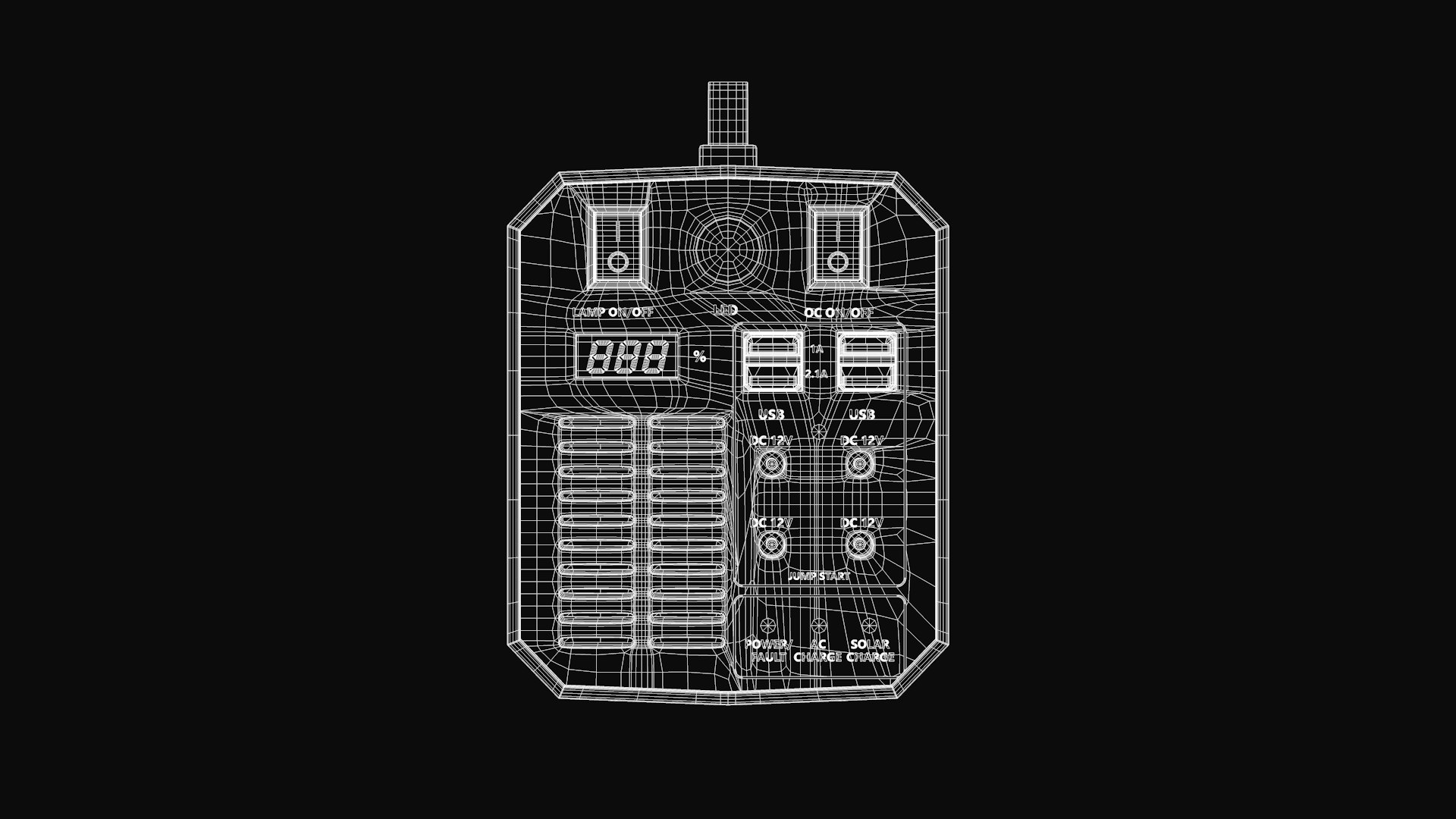 Portable Power Station 3D Model - TurboSquid 1986828