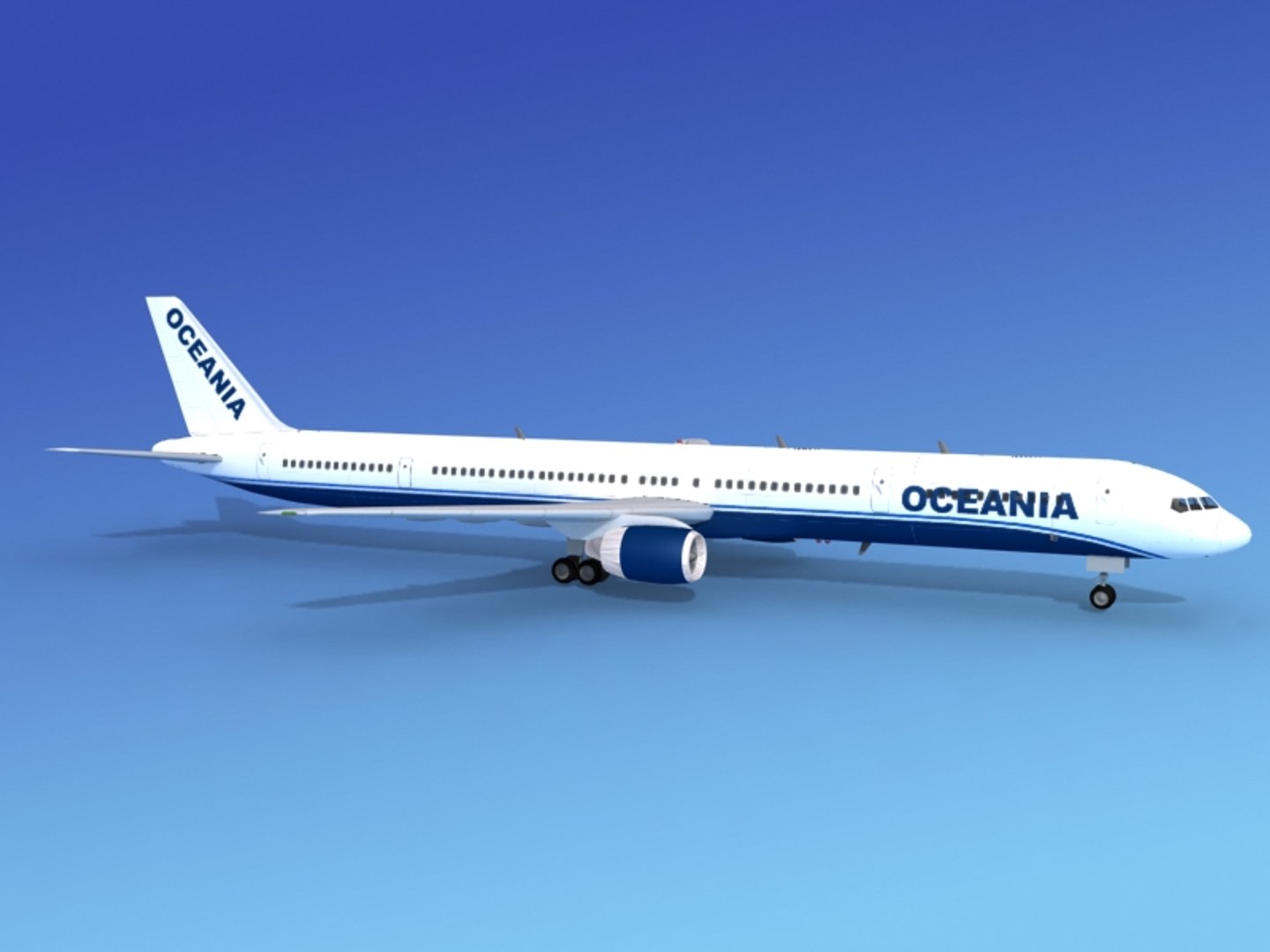 3d airline boeing 757 757-300 model