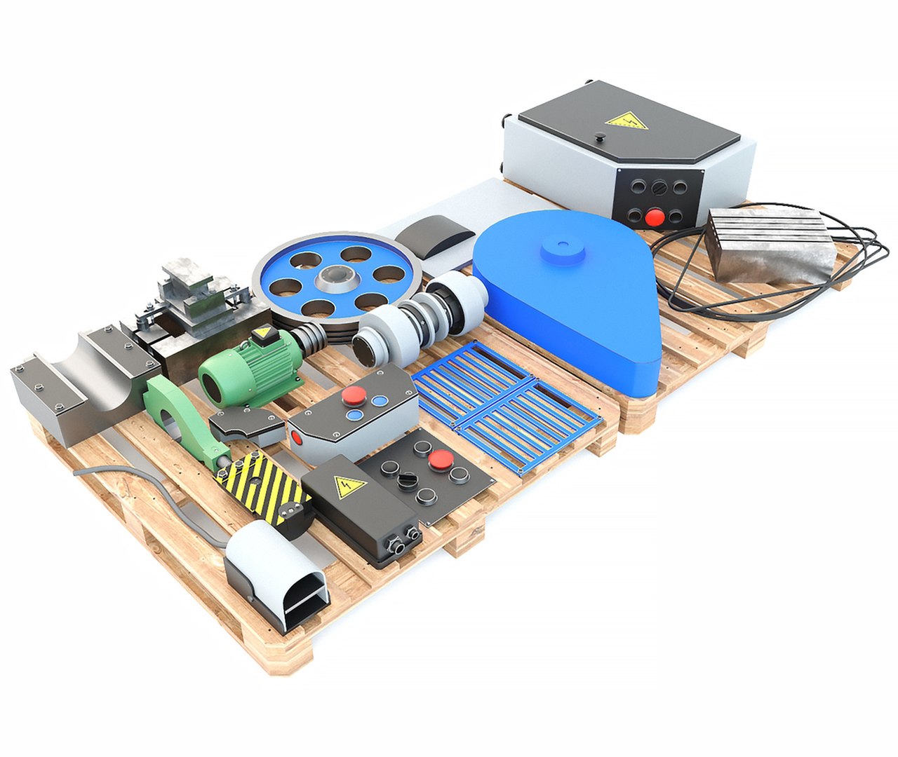 3D Mechanical Press Stamping Line - Collection For Industrial Interior ...