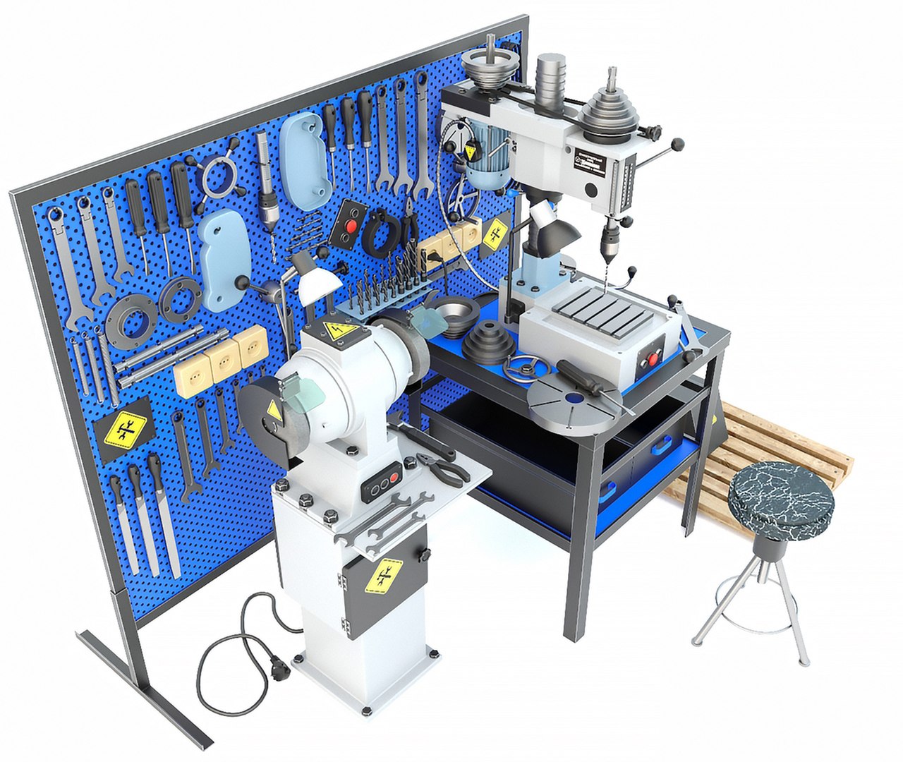 3D Mechanical Press Stamping Line - Collection For Industrial Interior ...