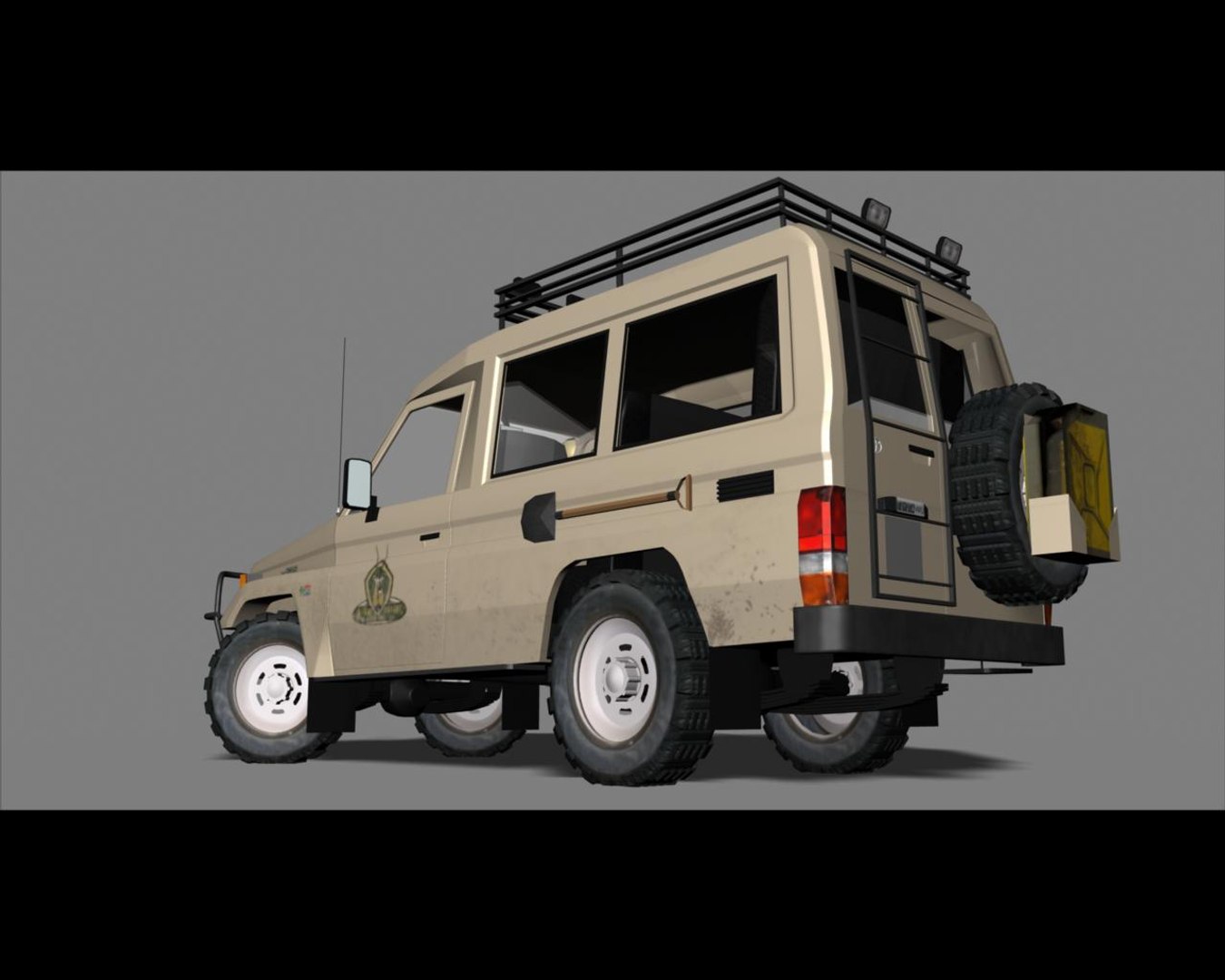 3d Model Toyota Land Cruiser 70
