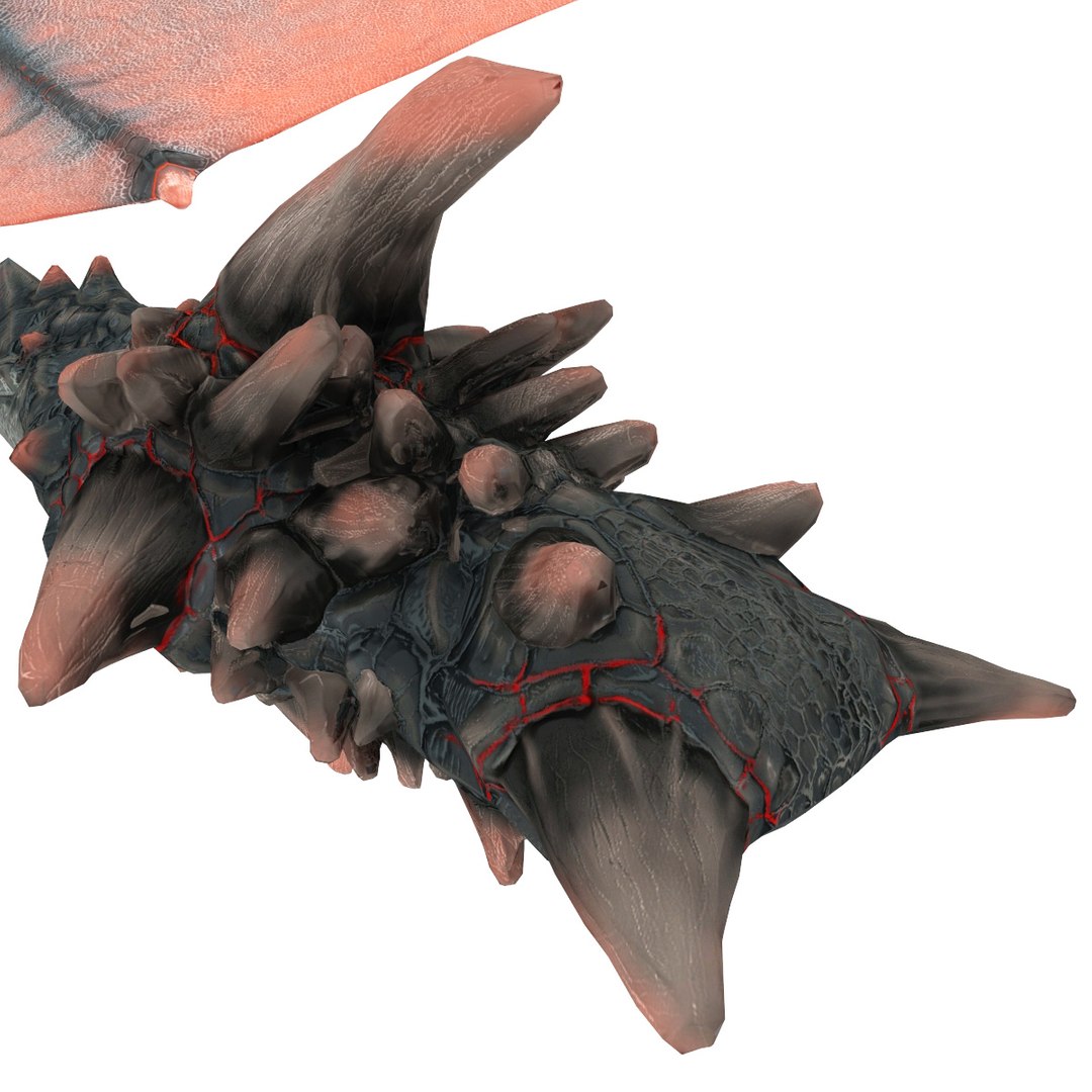 realistic volcano dragon pose 3d model