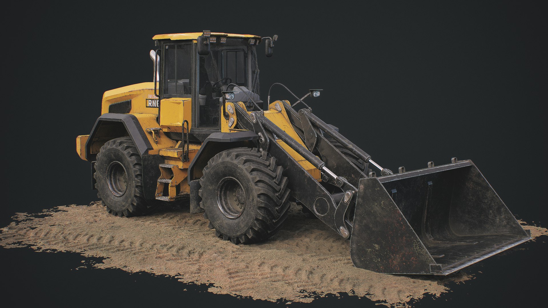 3D Wheel Loader With HQ Interior - TurboSquid 2241726