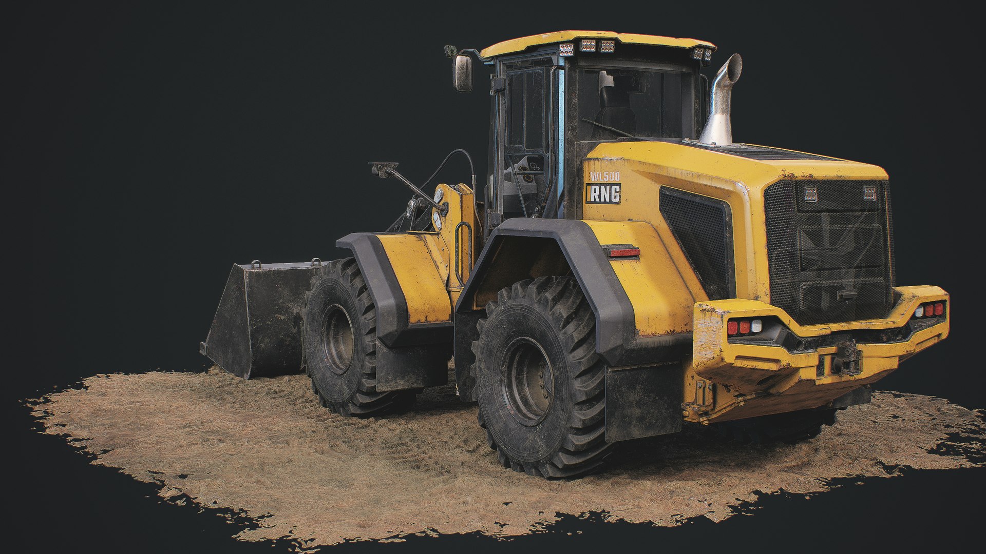 3D Wheel Loader With HQ Interior - TurboSquid 2241726