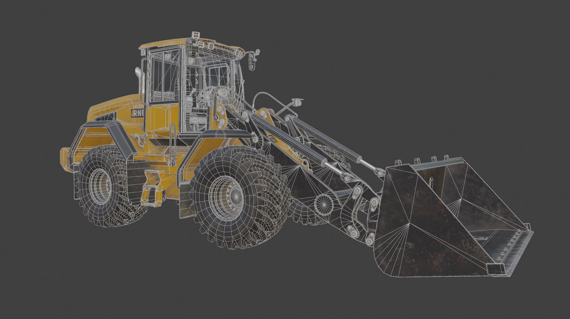 3D Wheel Loader With HQ Interior - TurboSquid 2241726