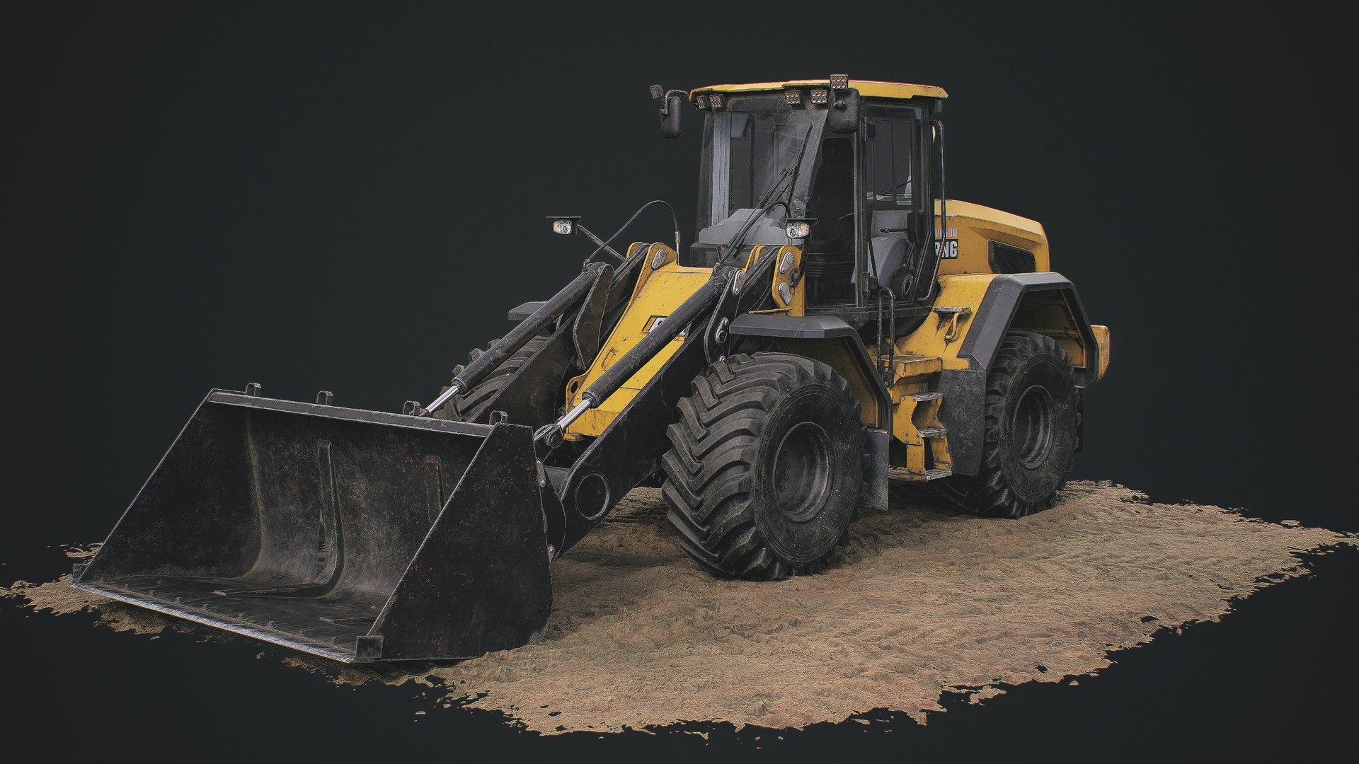 3D Wheel Loader With HQ Interior - TurboSquid 2241726