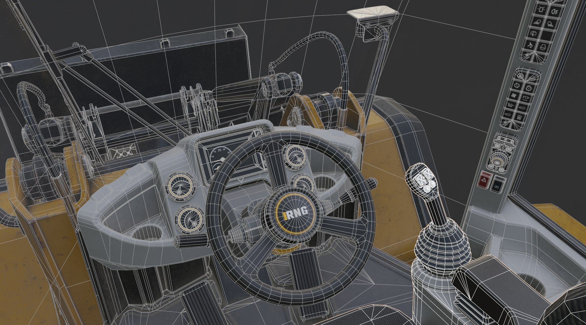 3D Wheel Loader With HQ Interior - TurboSquid 2241726