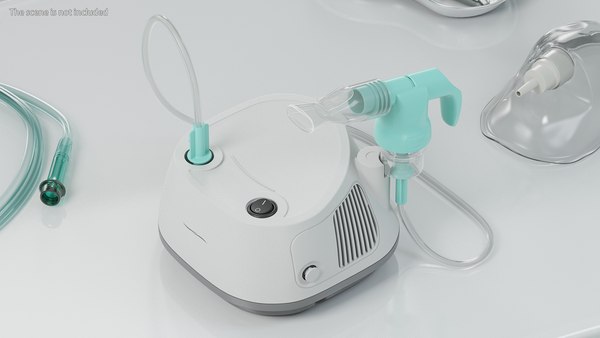 Compact Compressor Nebulizer System 3D model - TurboSquid 1739410