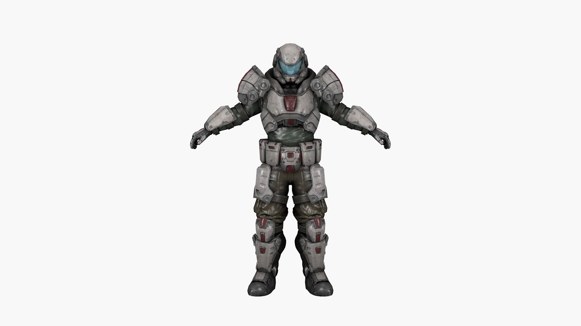 3D Space Soldier V5 Model - TurboSquid 2365029
