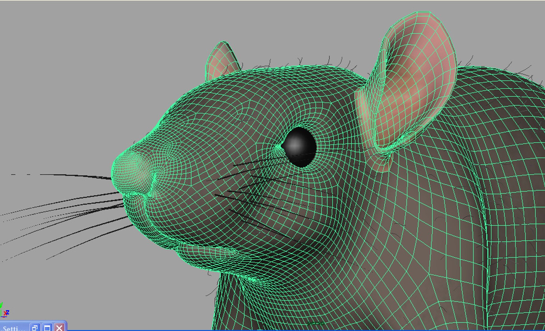 3ds Max Realistic Rat Fur