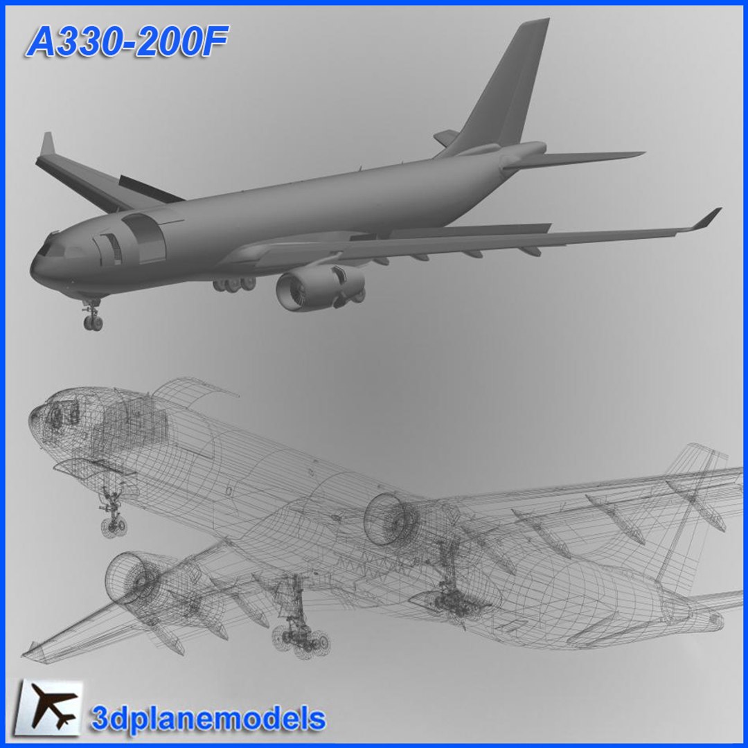 Airbus A330f Aircraft 3d Model