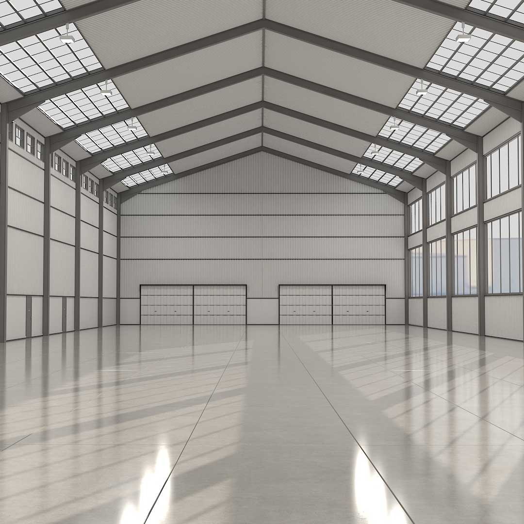Warehouse Interior And Exterior PBR Full Building 4 3D Model ...
