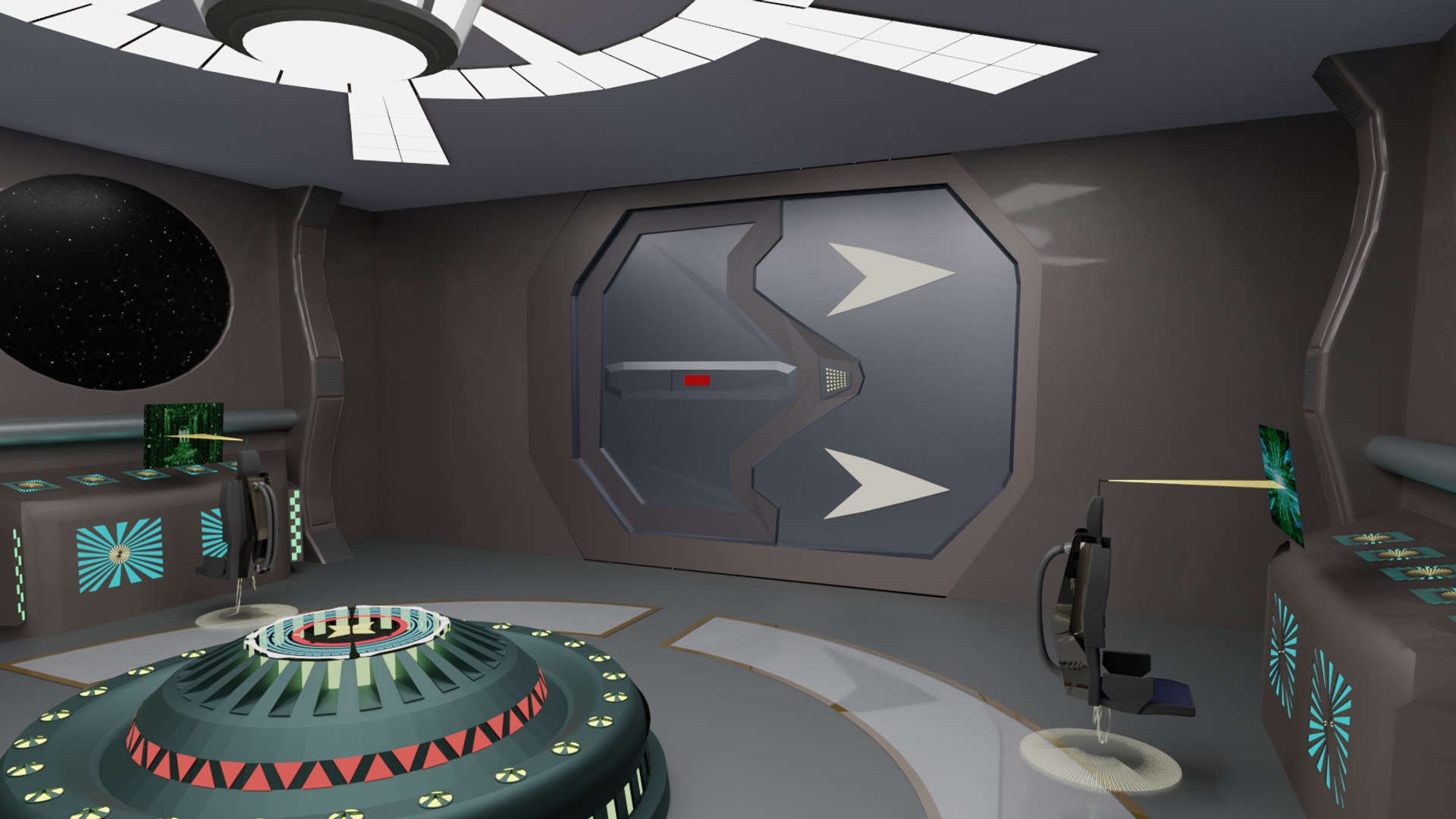 3D Starship Command Center - TurboSquid 1378453