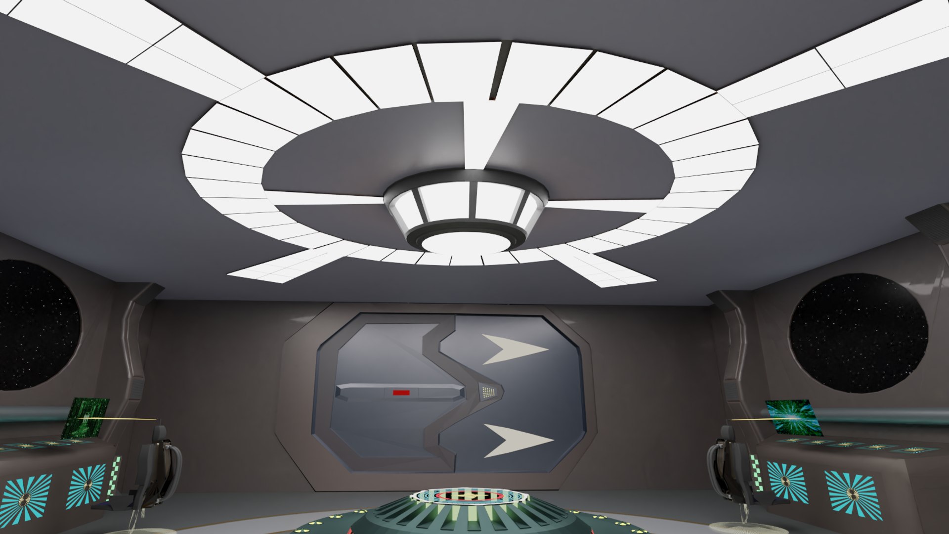 3D Starship Command Center - TurboSquid 1378453