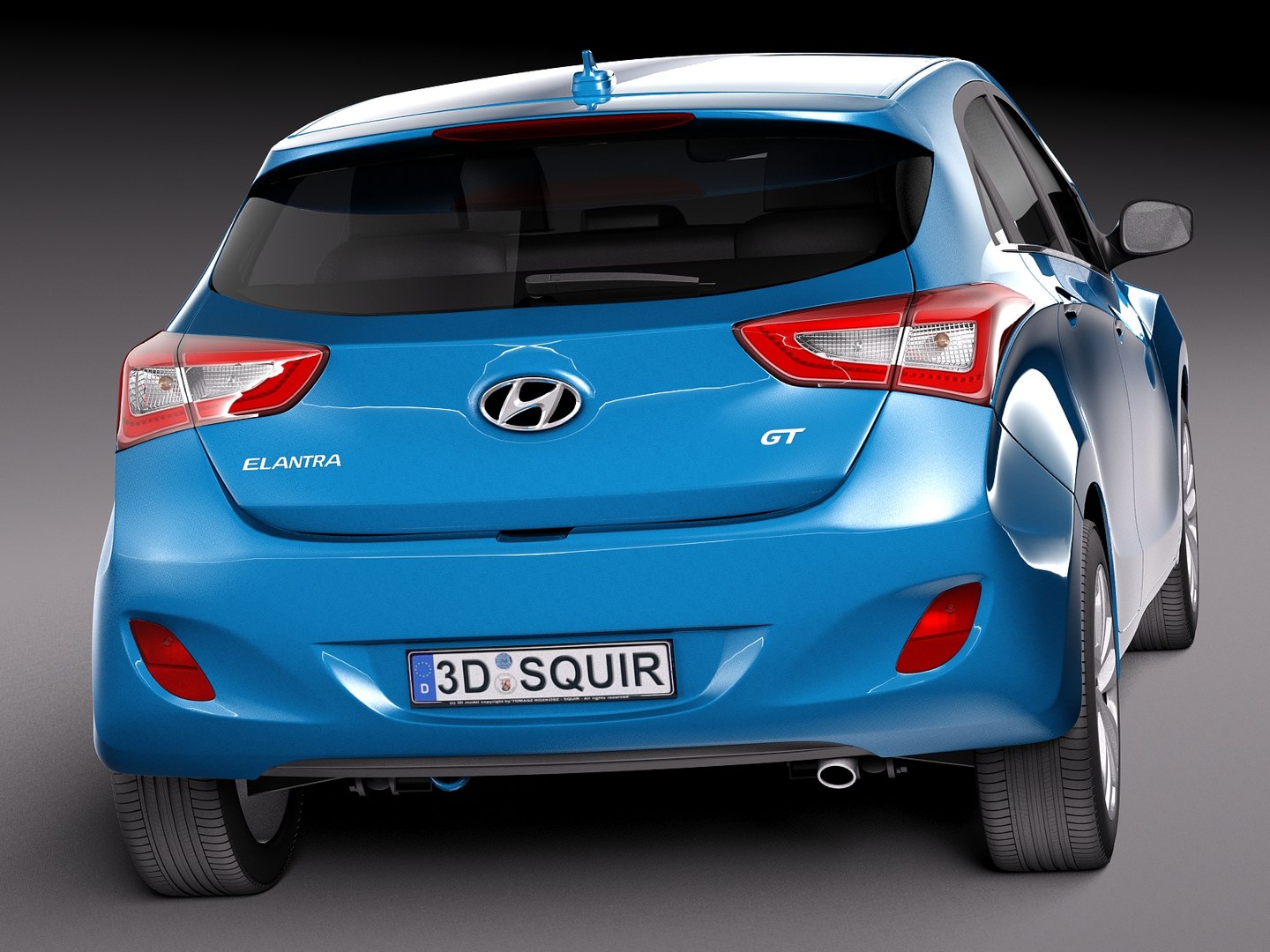 3d 2016 Hyundai Gt Model