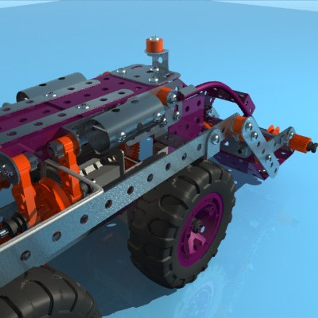 3d Model Meccano Kit Truck