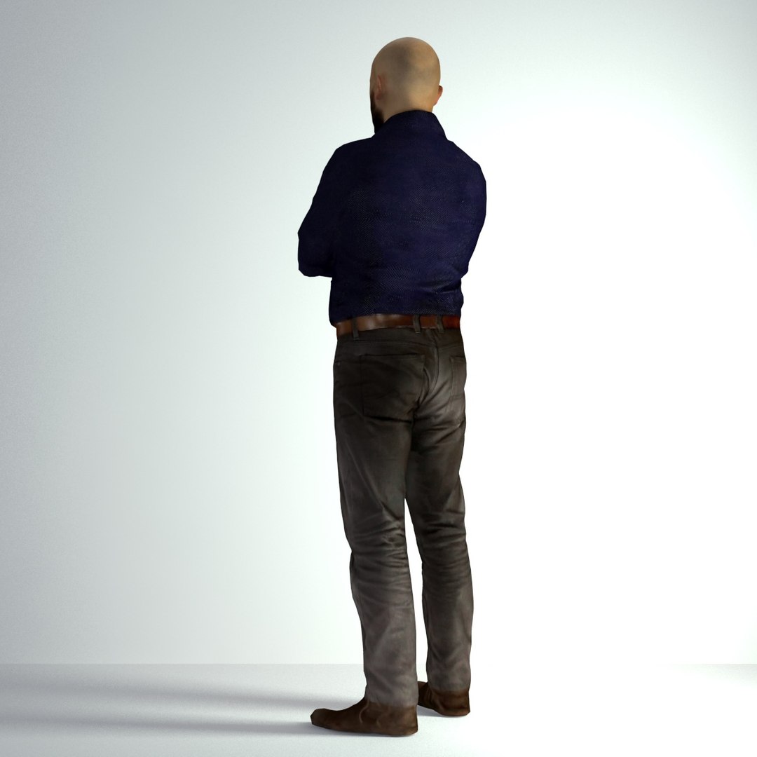 3d Model Scanned Man 004
