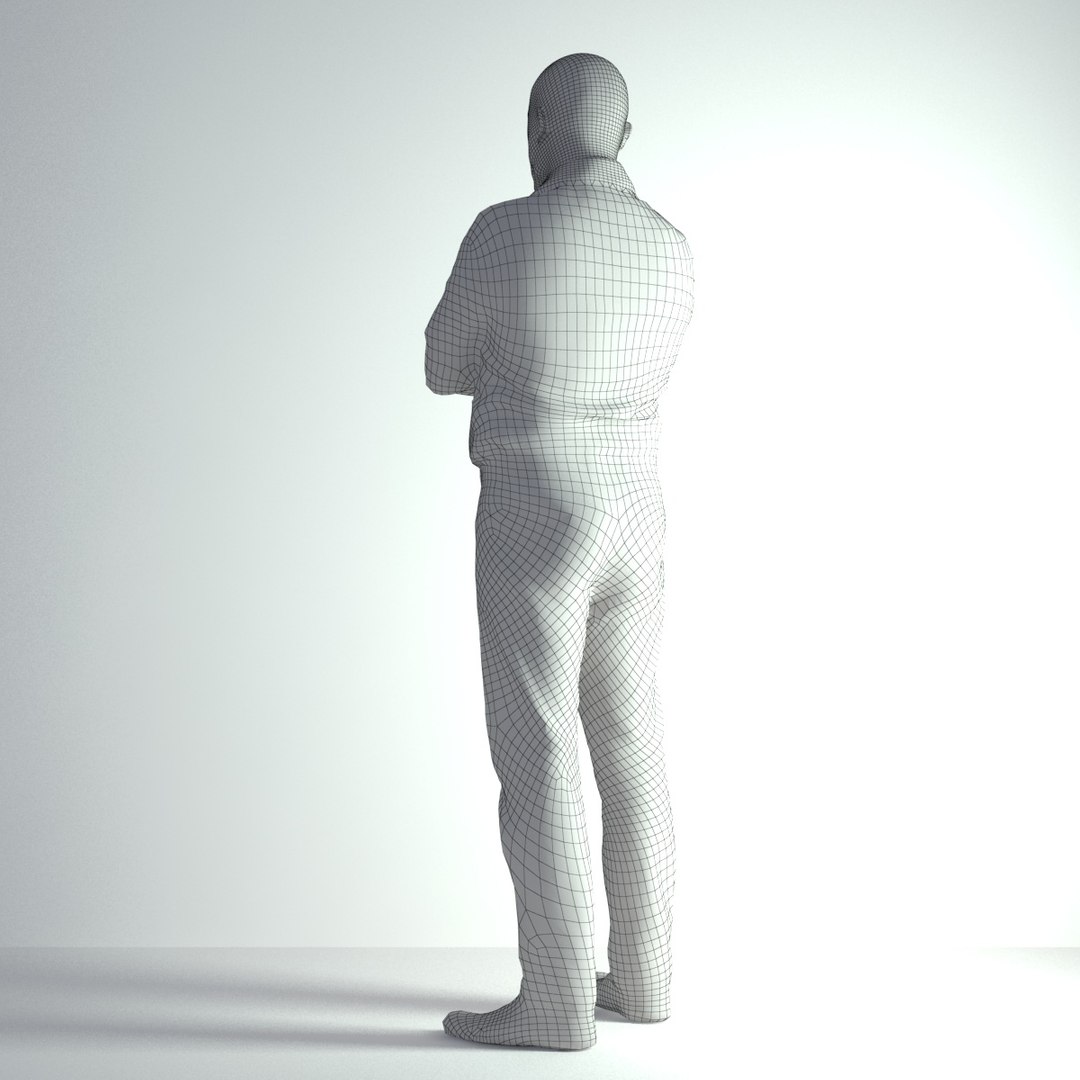 3d Model Scanned Man 004