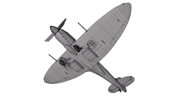 modelo 3d Supermarine Spitfire Mk IX PBR - TurboSquid 2165571