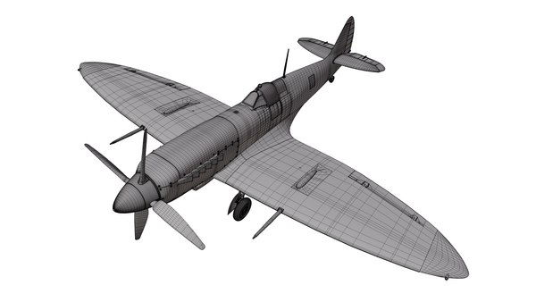modelo 3d Supermarine Spitfire Mk IX PBR - TurboSquid 2165571