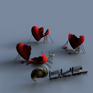 Low Poly Broken Heart 3D Models For Download | TurboSquid
