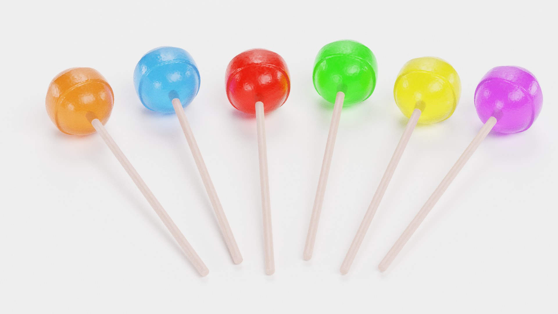 3D Model Lollipops Round - TurboSquid 1787957
