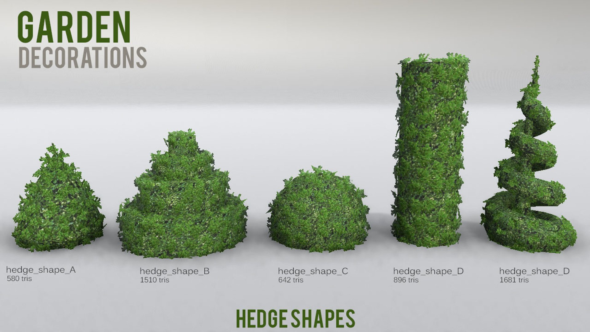 3d garden decorations