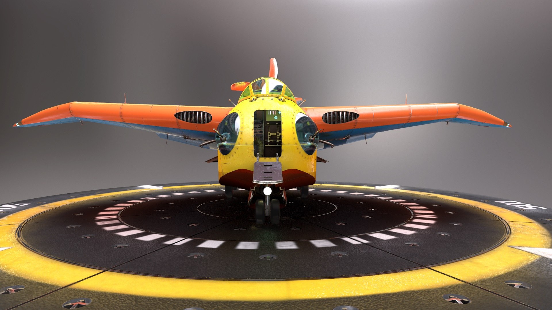 3D Anime Falco Flying Boat - TurboSquid 1579936