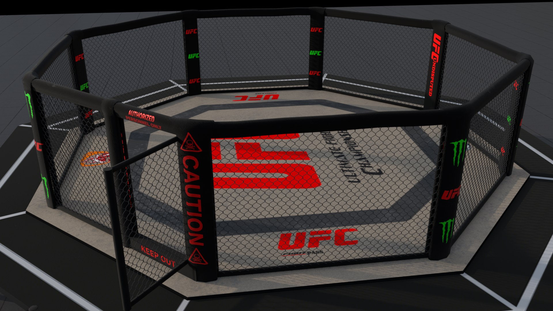 3D UFC MMA Fighting Arena - TurboSquid 2229899