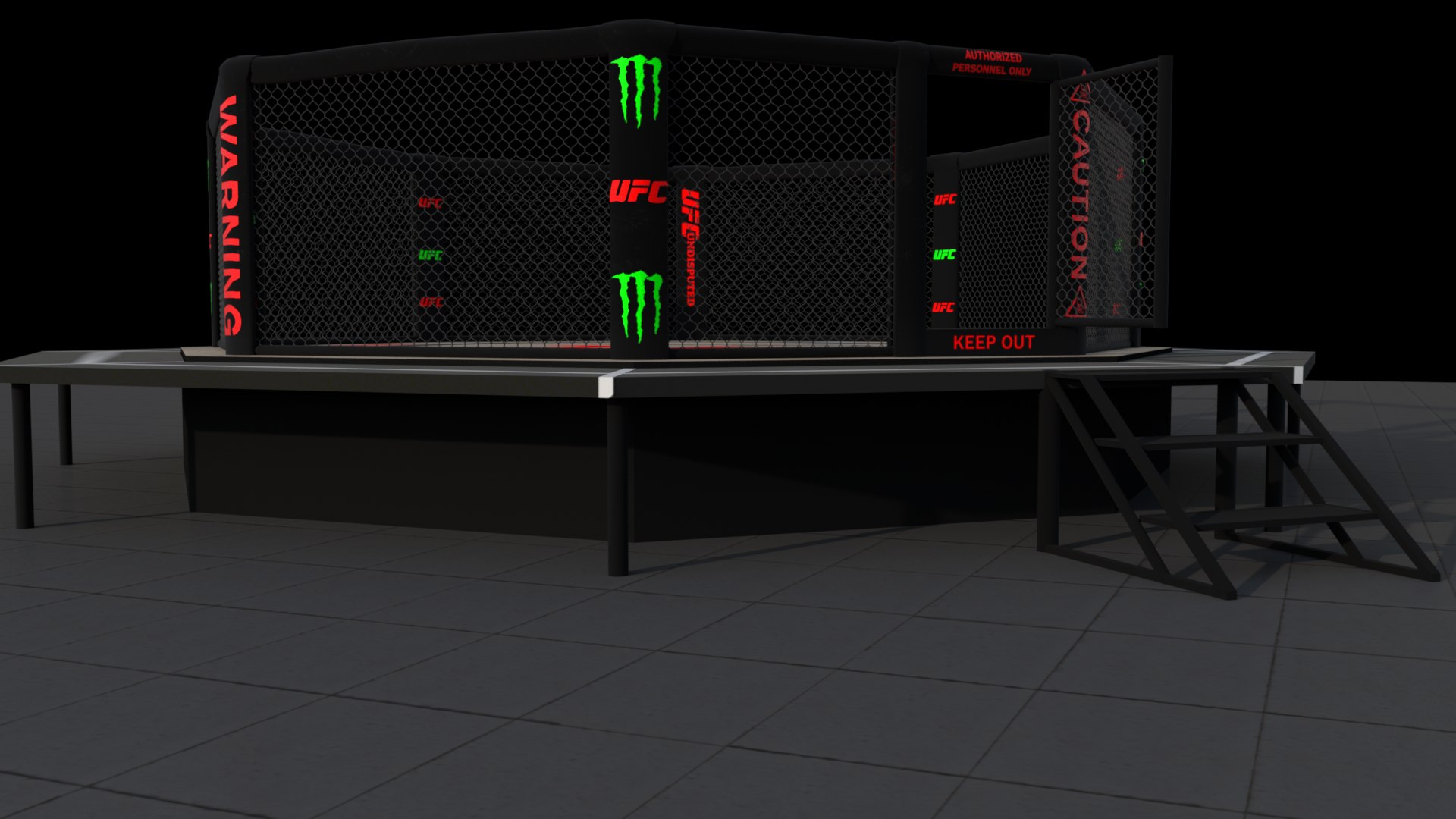 3D UFC MMA Fighting Arena - TurboSquid 2229899