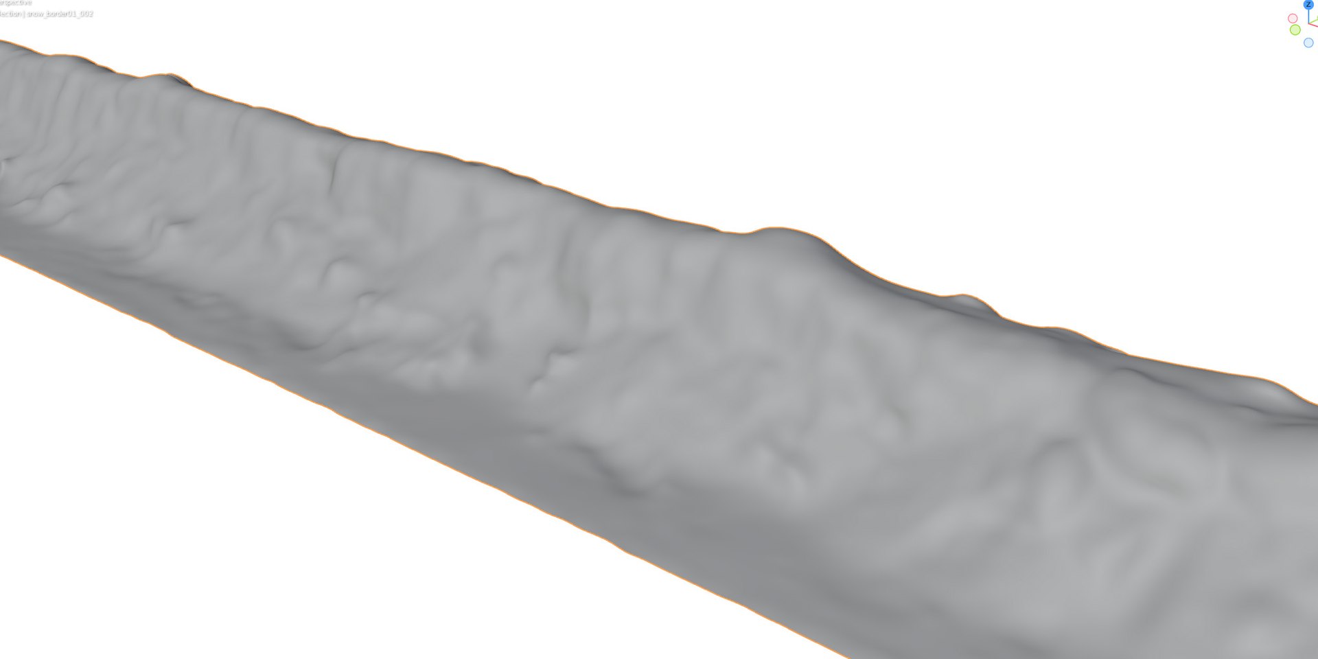 8k Seamless Snow Border 01 3D Model - TurboSquid 2010231