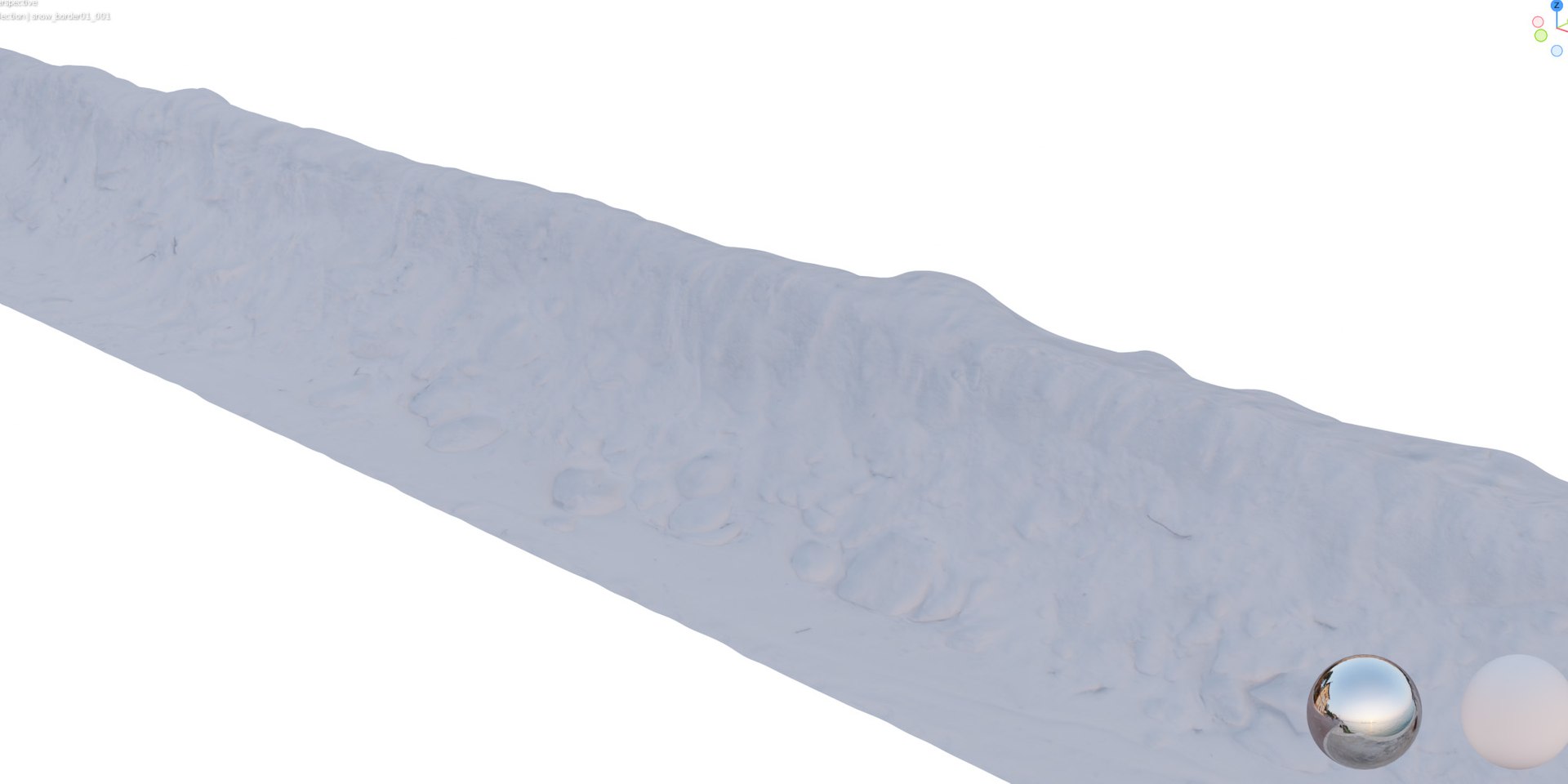 8k Seamless Snow Border 01 3D Model - TurboSquid 2010231