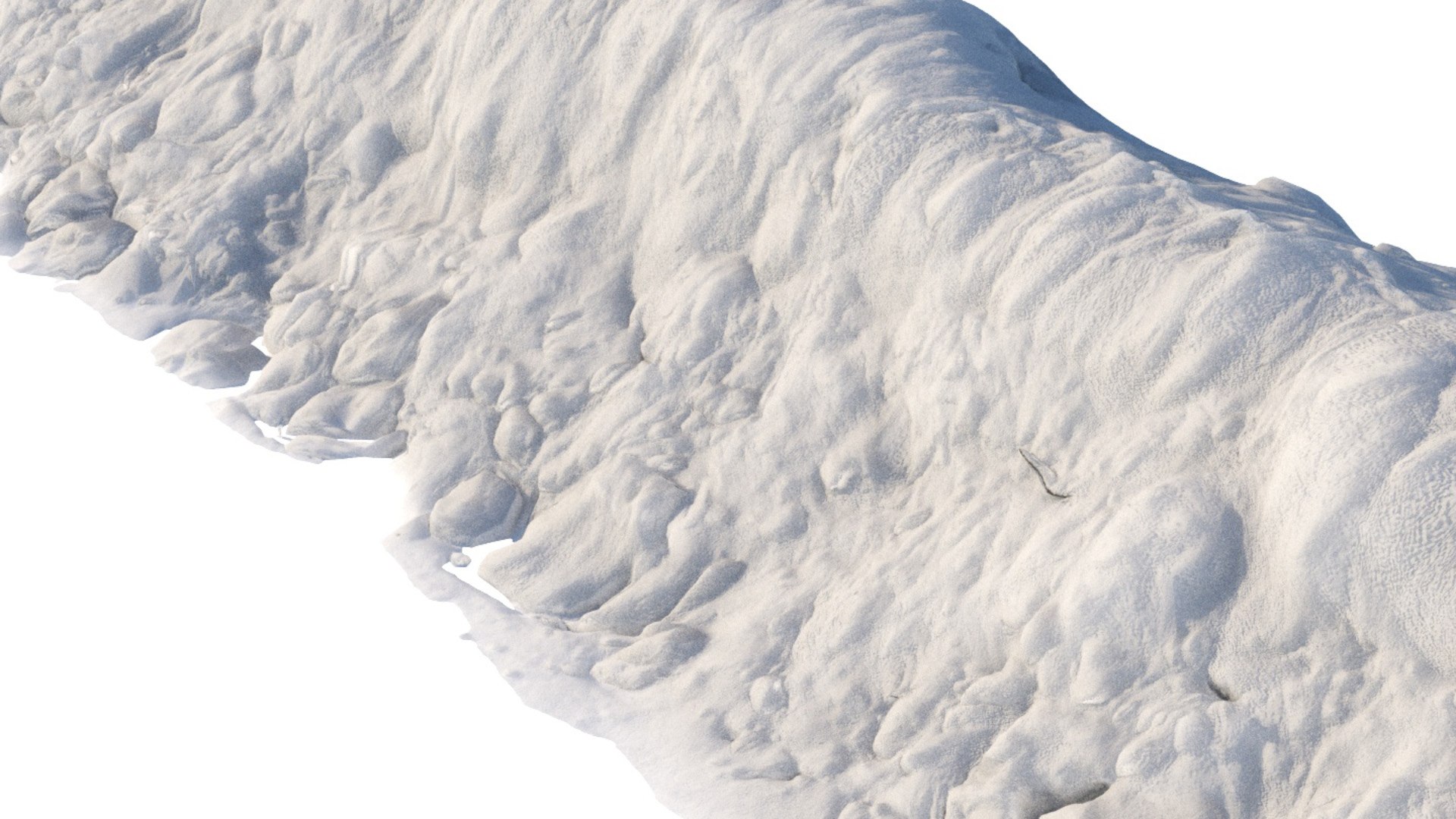8k Seamless Snow Border 01 3D Model - TurboSquid 2010231