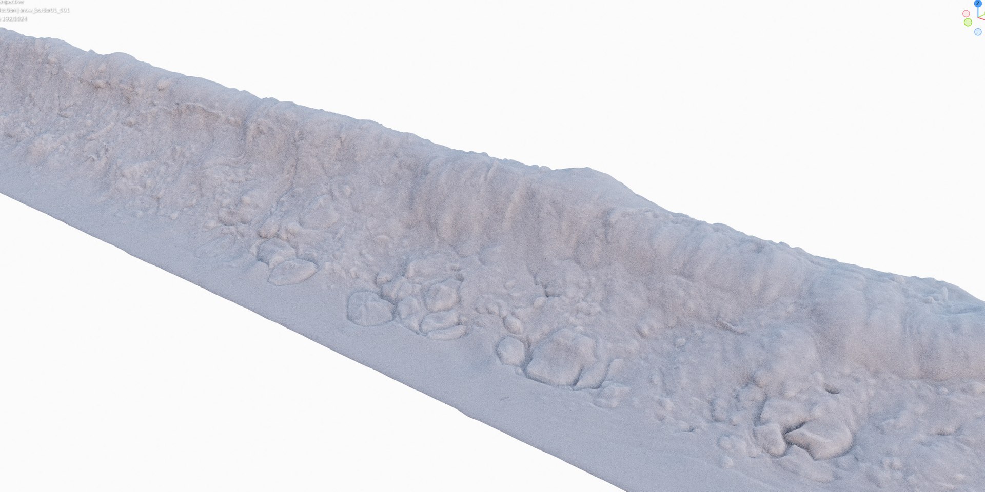 8k Seamless Snow Border 01 3D Model - TurboSquid 2010231