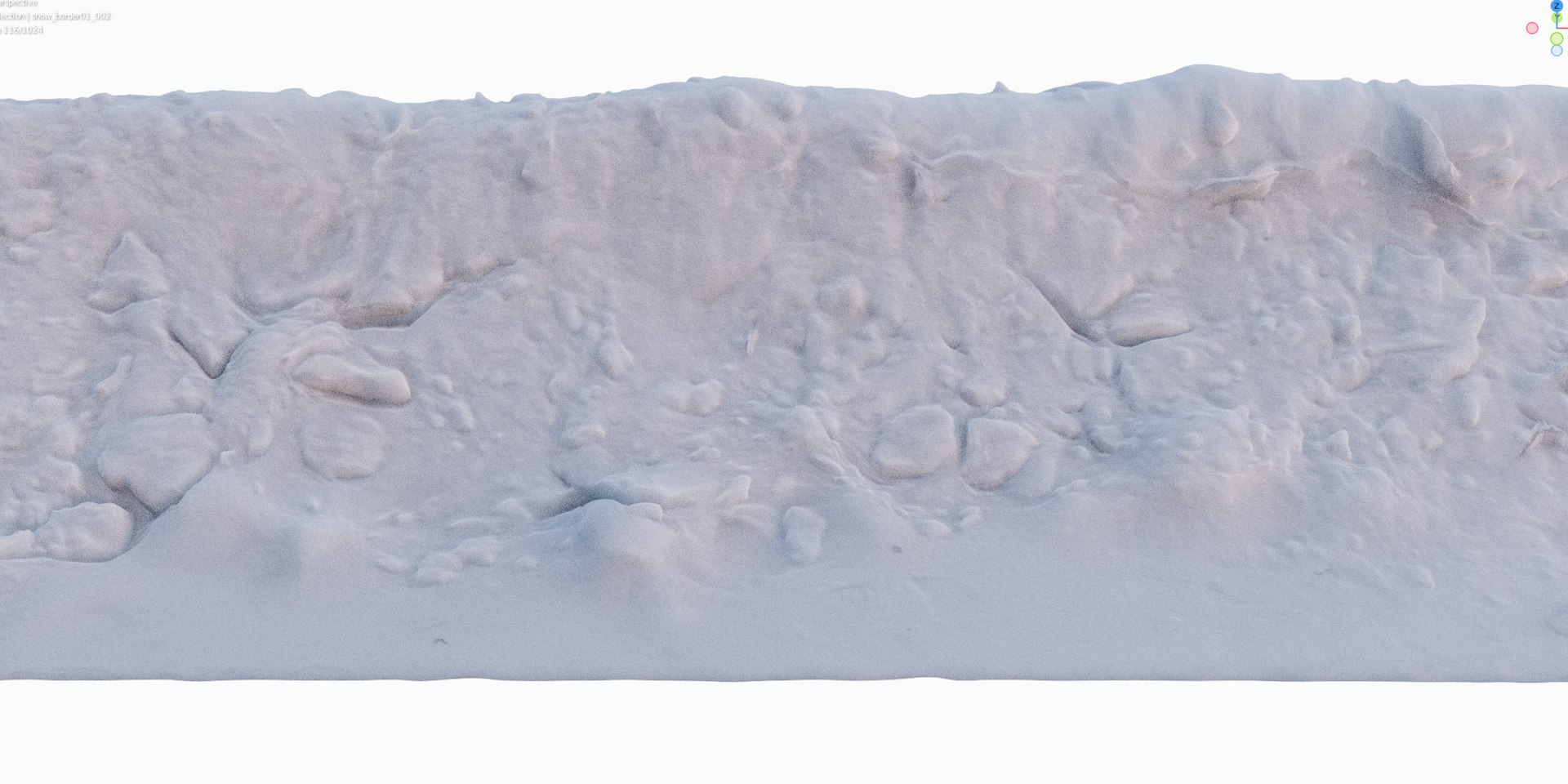 8k Seamless Snow Border 01 3D Model - TurboSquid 2010231