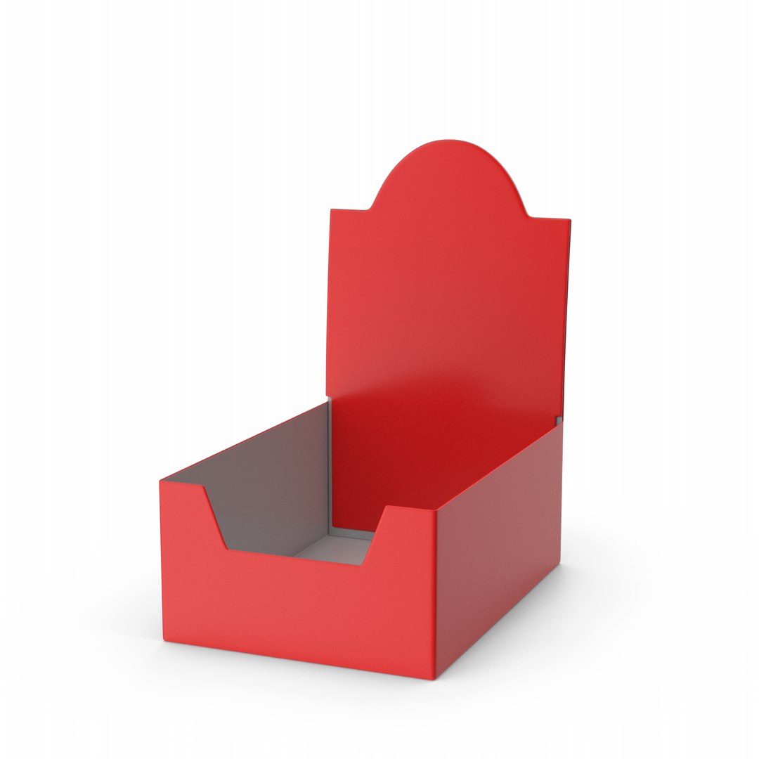 3D Red Display Box Model - TurboSquid 2178721