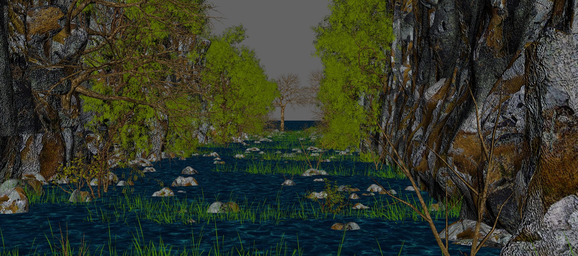 Landscape river nature 3D - TurboSquid 1540464