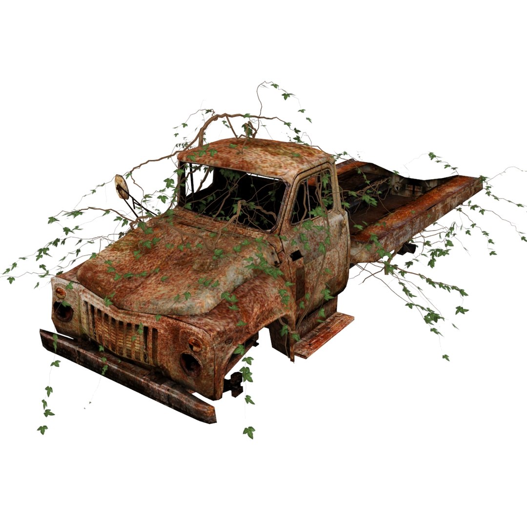 3d Model Wrecked Truck