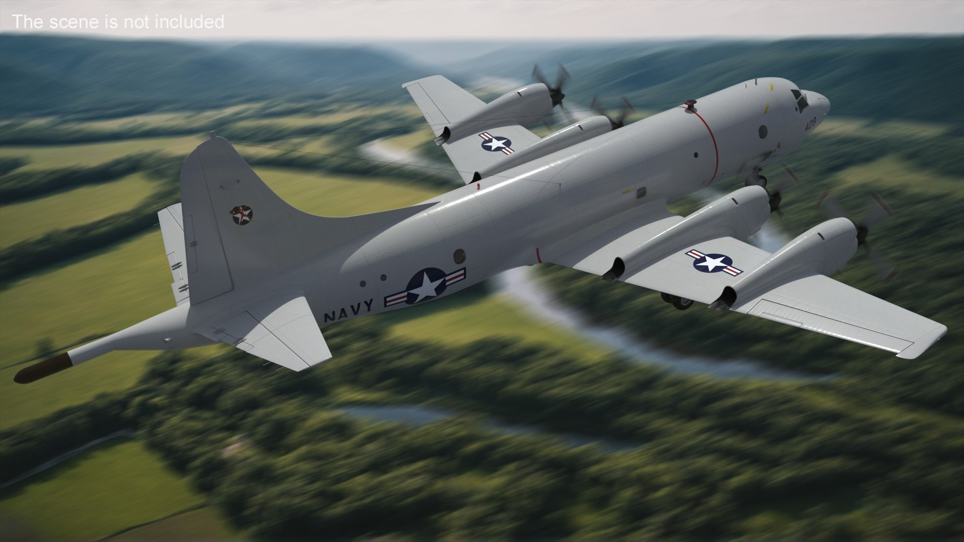 US Navy P3 Orion Anti Submarine Aircraft 3D - TurboSquid 2382907