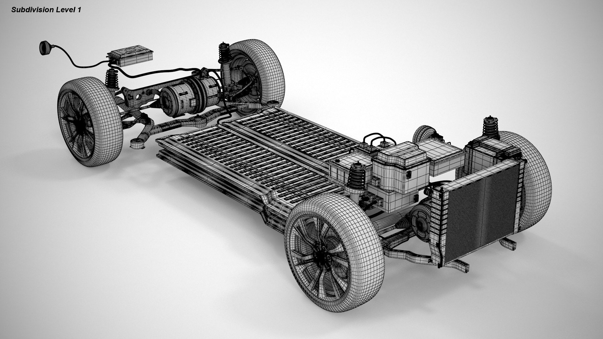 Generic Electric Awd Vehicle Model - TurboSquid 1436114