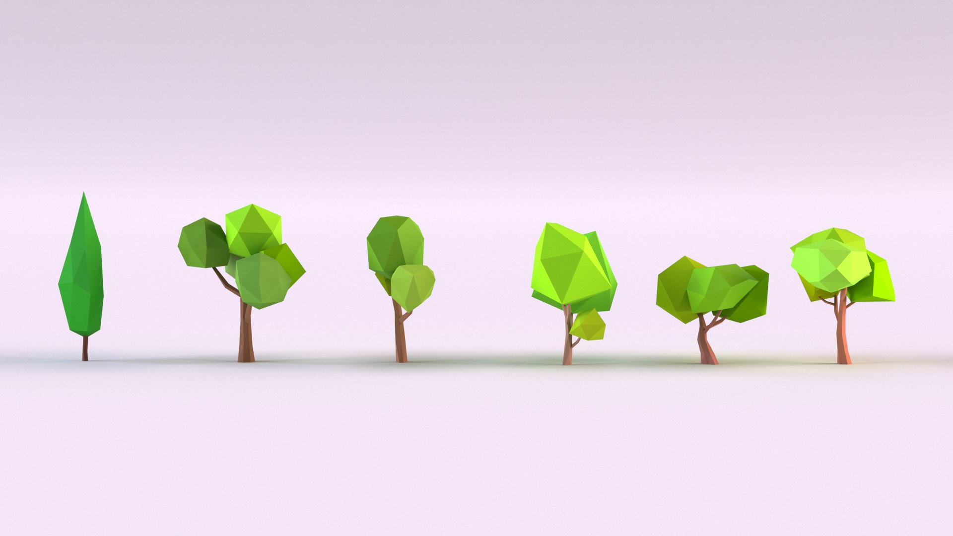 Cartoon Trees Toon 3D Model - TurboSquid 1685001