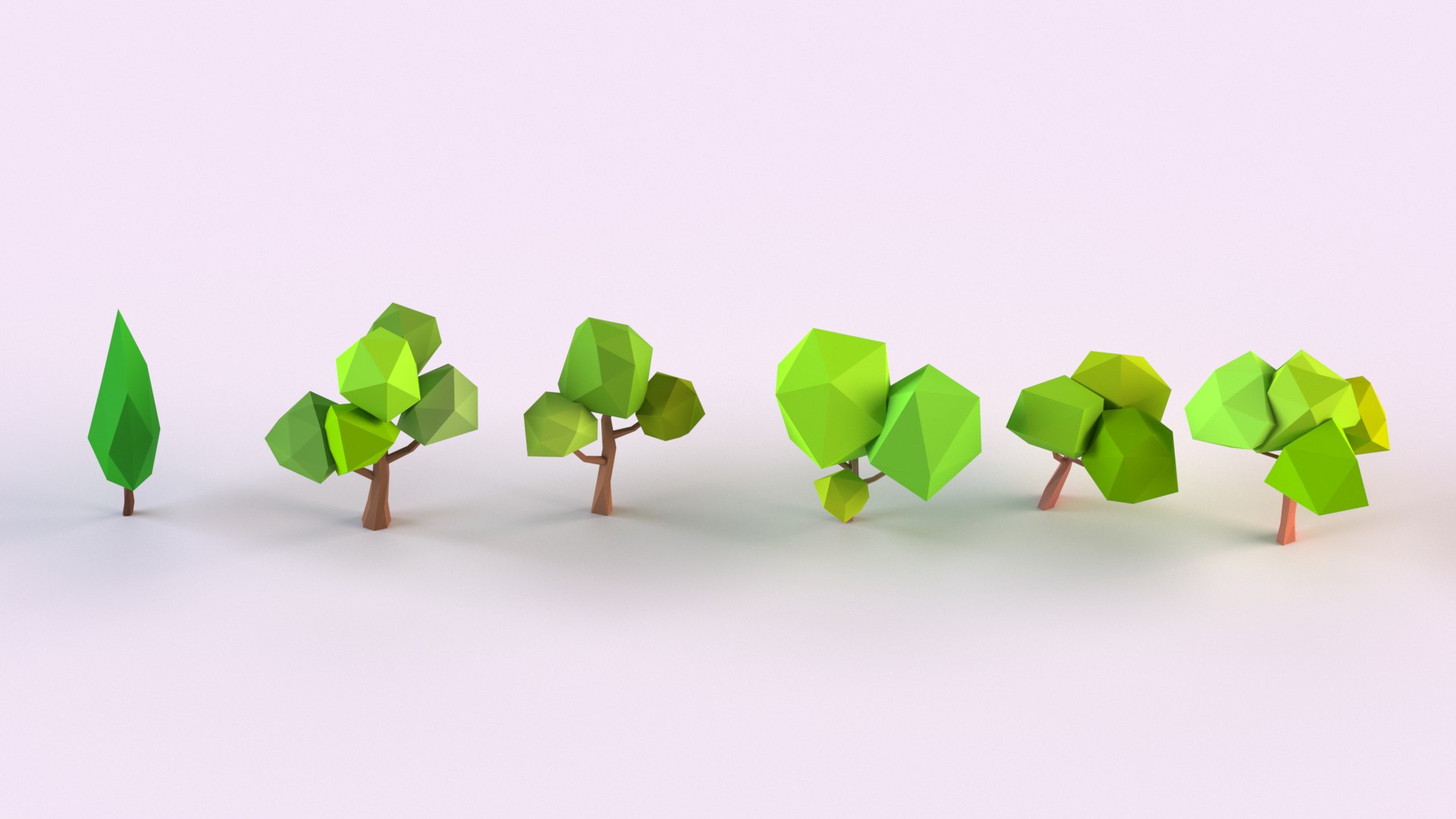 Cartoon Trees Toon 3D Model - TurboSquid 1685001